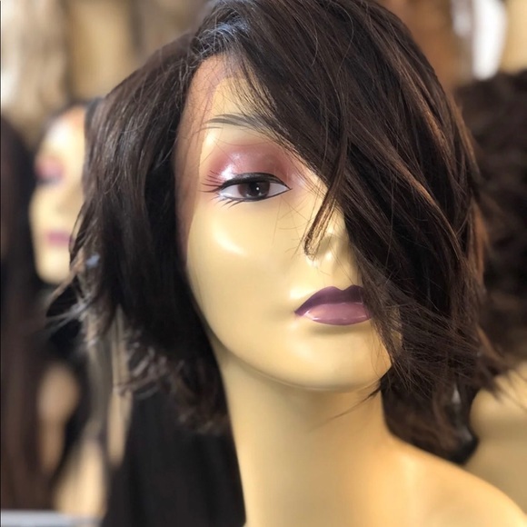 Accessories | Brown Bob Wispy Layers Wig | Poshmark